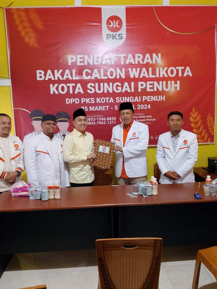Pilwako Sungai Penuh, Fikar Azami Resmi Mendaftar ke PKS